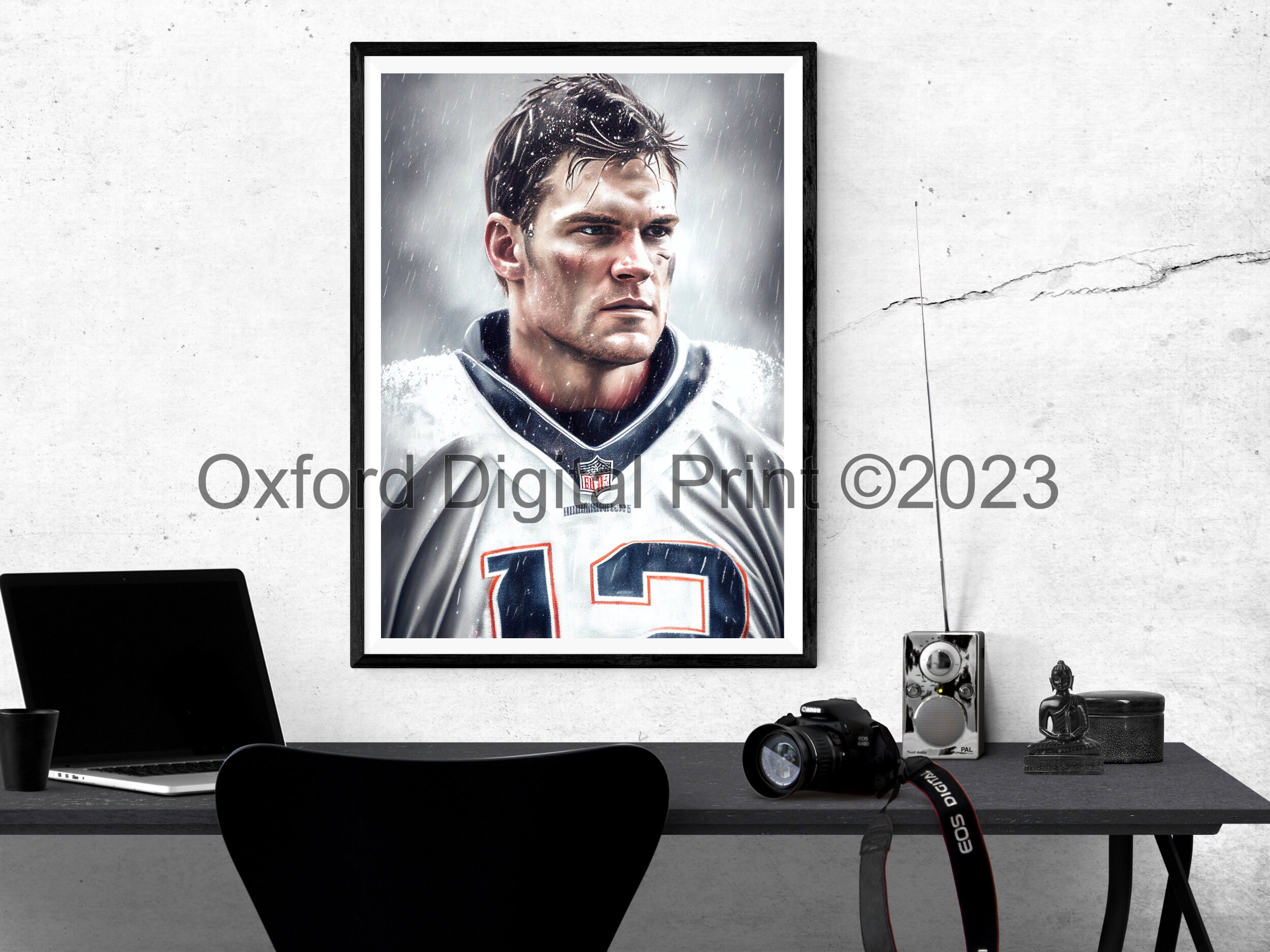 Tom Brady Printable Pop-art Portrait | Wall Art | Funky Pop-art Poster ...