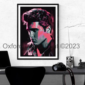 Elvis Presley Printable Pop-art Portrait | Wall Art | Funky Pop-art ...