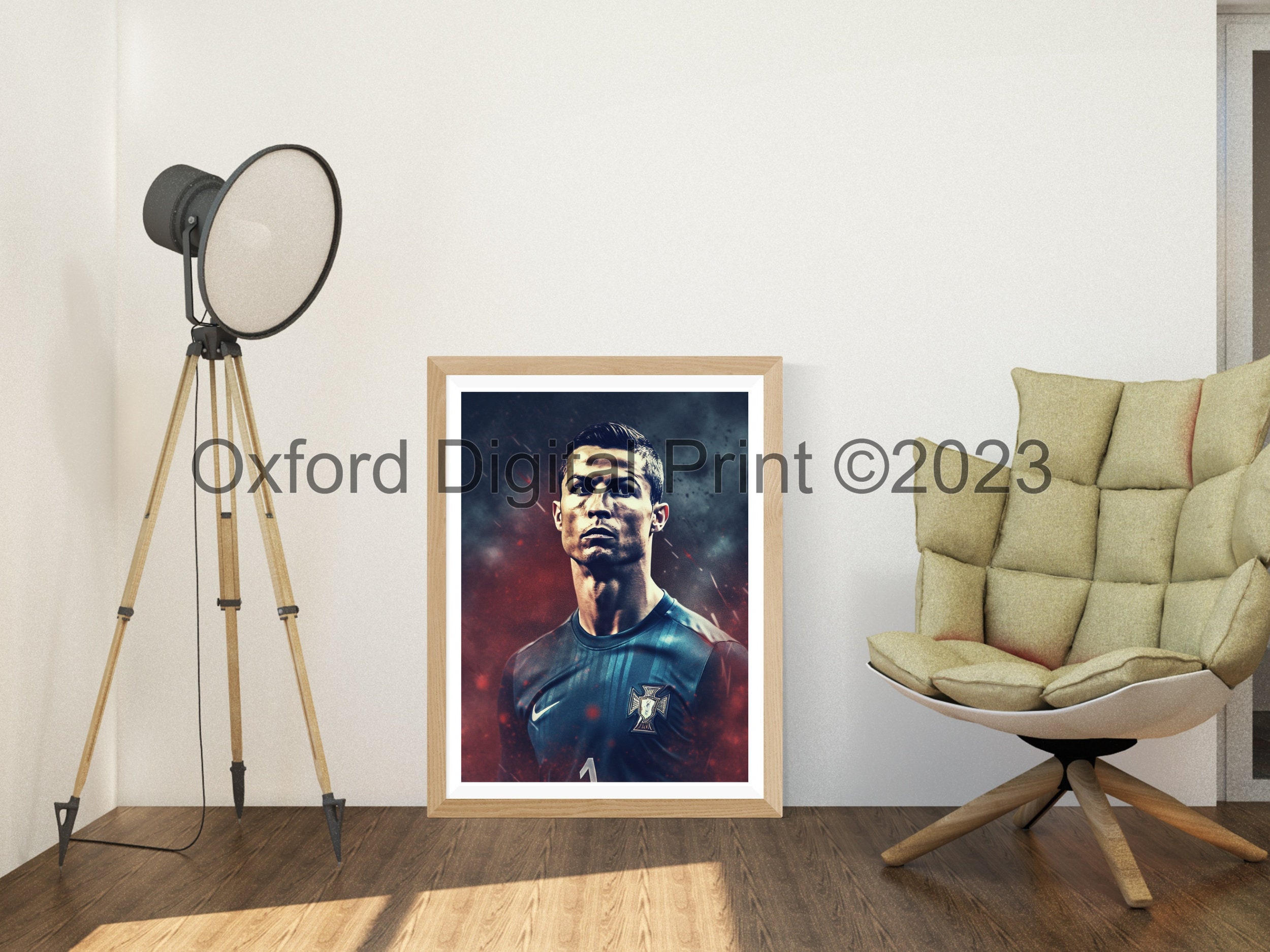 Cristiano Ronaldo Printable Pop-art Portrait | Wall Art | Funky Pop-art ...