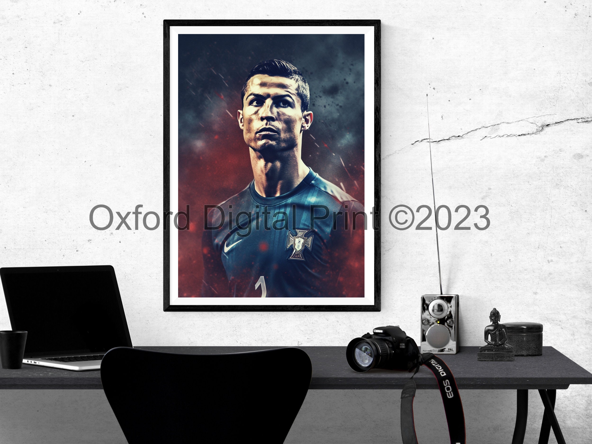 Cristiano Ronaldo Printable Pop-art Portrait | Wall Art | Funky Pop-art ...