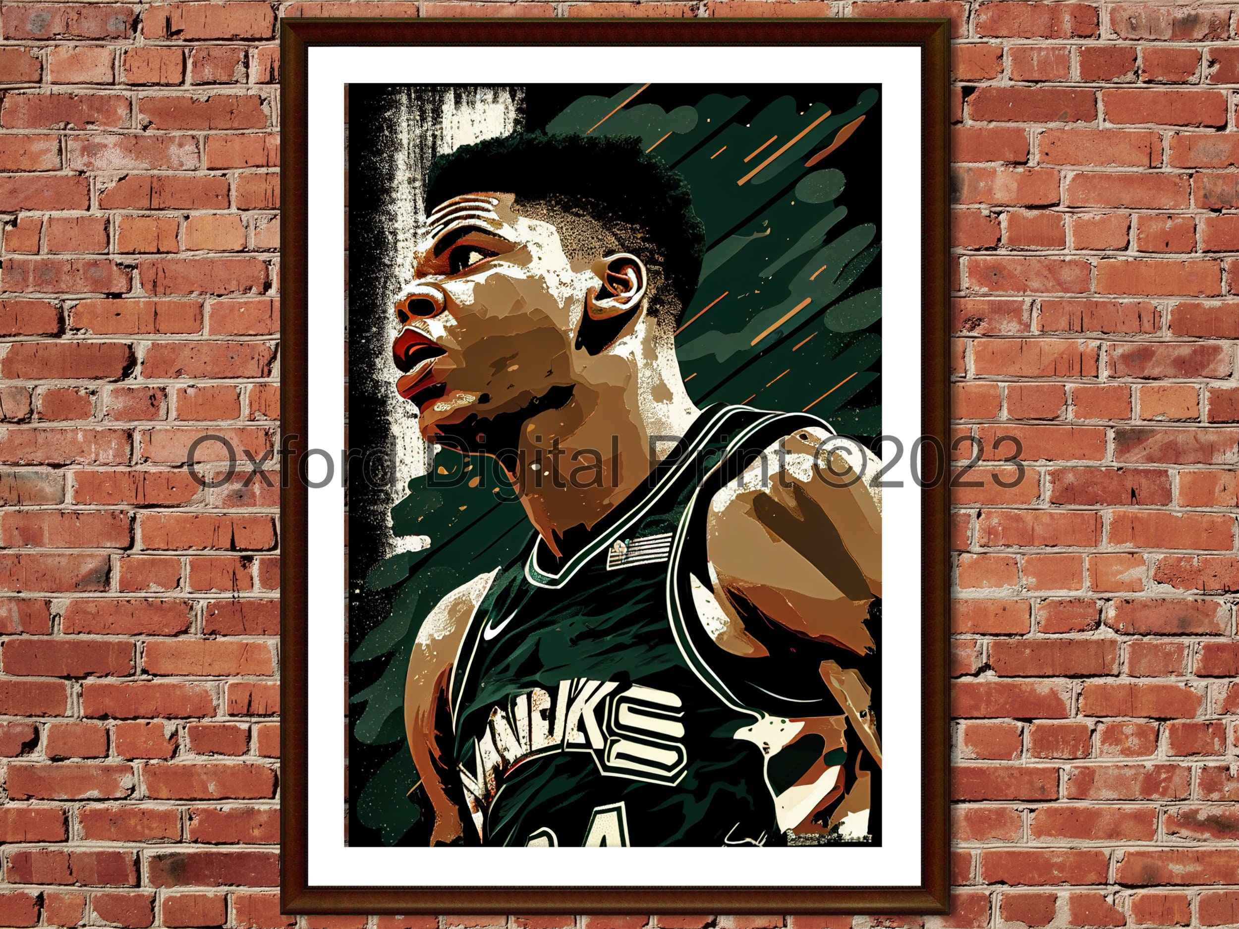 Giannis Antetokounmpo Printable Pop-art Portrait | Wall Art | Funky Pop ...