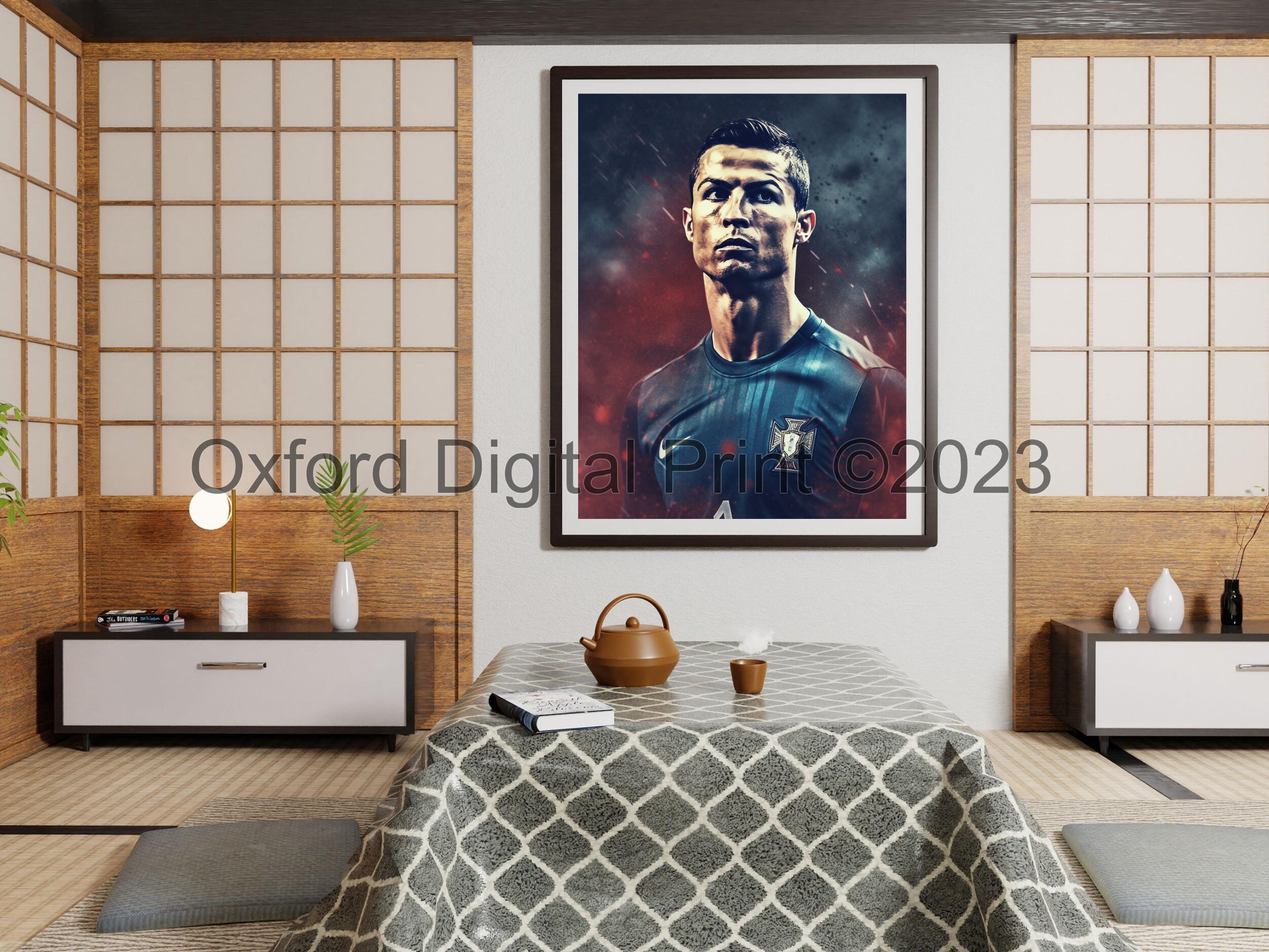 Cristiano Ronaldo Printable Pop-art Portrait | Wall Art | Funky Pop-art ...