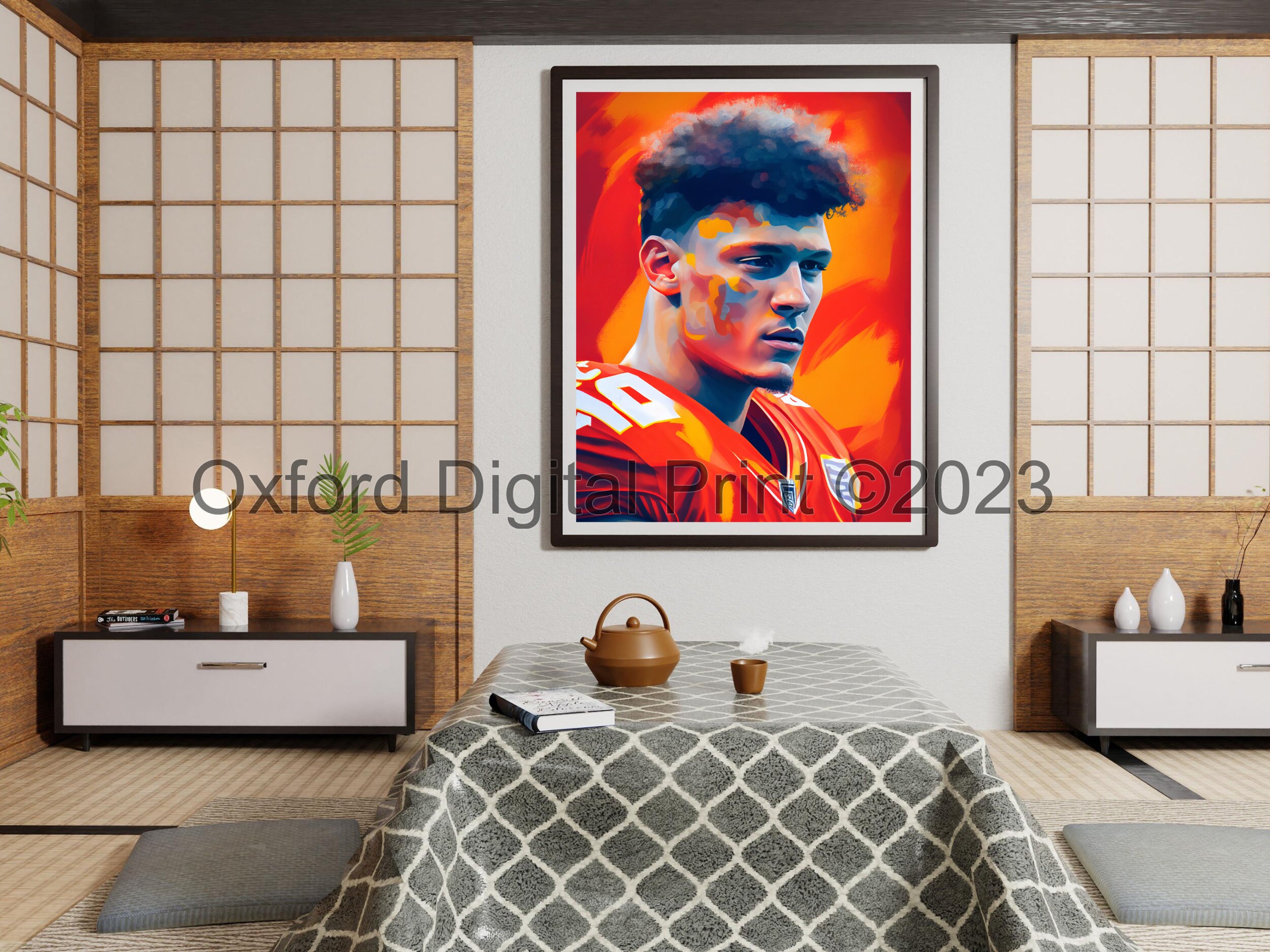 Patrick Mahomes Printable Pop-art Portrait | Wall Art | Funky Pop-art ...