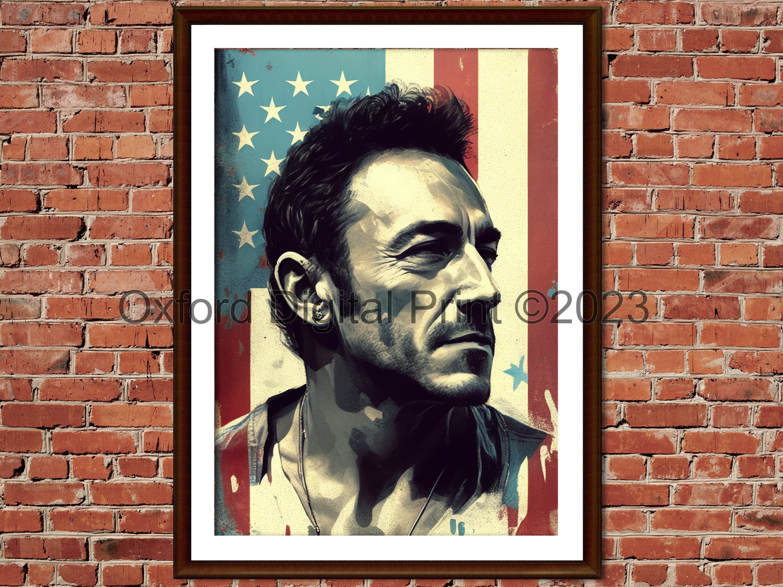 Bruce Springsteen Printable Pop-art Portrait Wall Art Funky Pop-art ...