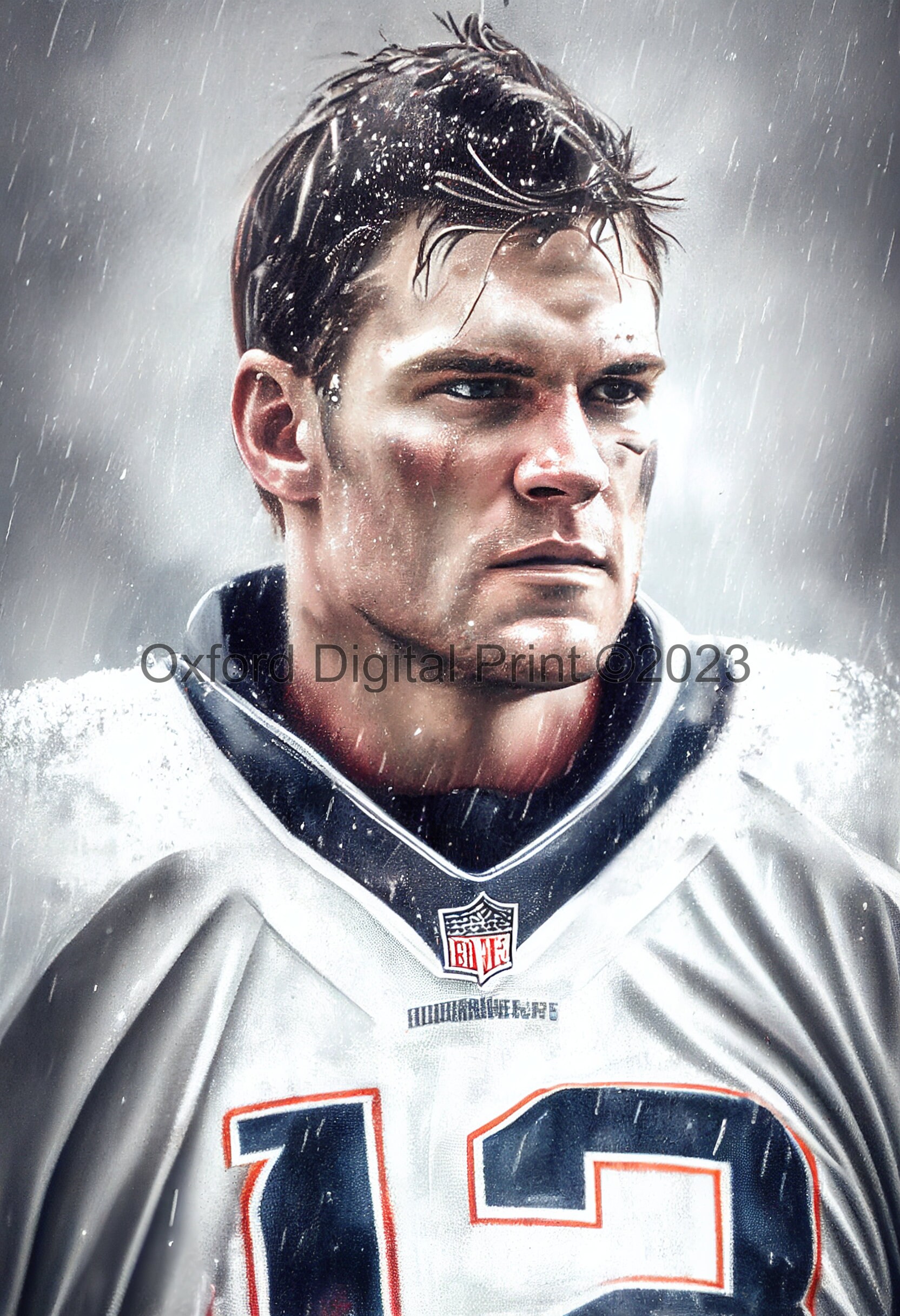 Tom Brady Printable Pop-art Portrait | Wall Art | Funky Pop-art Poster ...