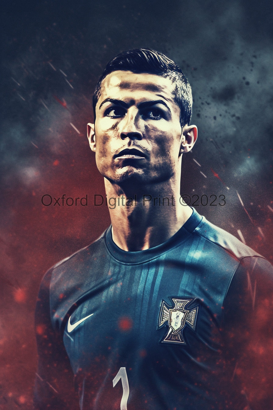 Cristiano Ronaldo Printable Pop-art Portrait | Wall Art | Funky Pop-art ...