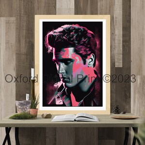 Elvis Presley Printable Pop-art Portrait | Wall Art | Funky Pop-art ...