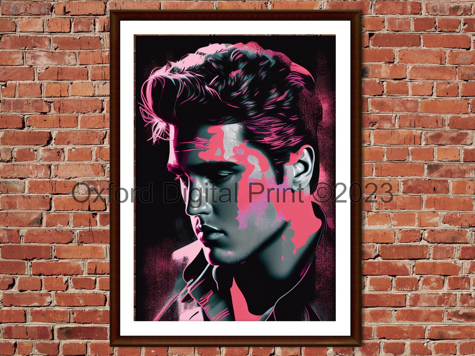 Elvis Presley Printable Pop-art Portrait Wall Art Funky Pop-art Poster ...