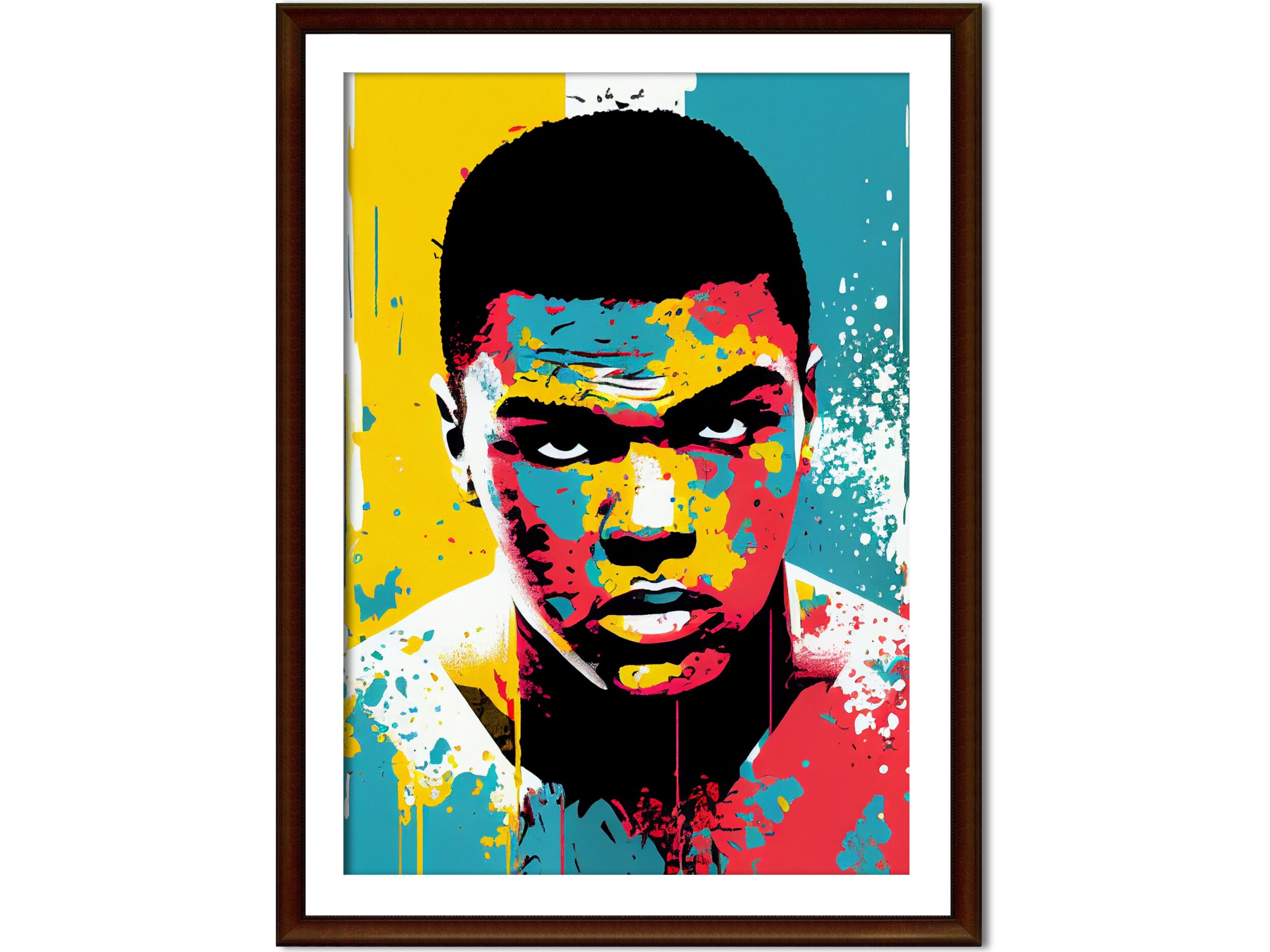 Muhammad Ali Printable Pop-art Portrait | Wall Art | Funky Pop-art ...
