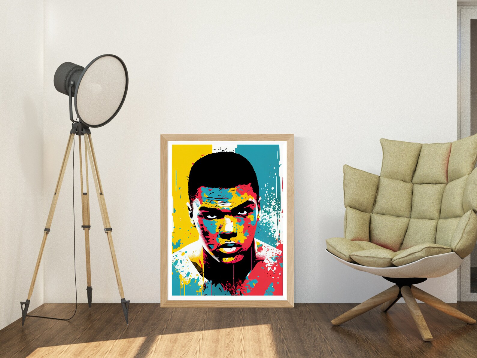 Muhammad Ali Printable Pop-art Portrait | Wall Art | Funky Pop-art ...