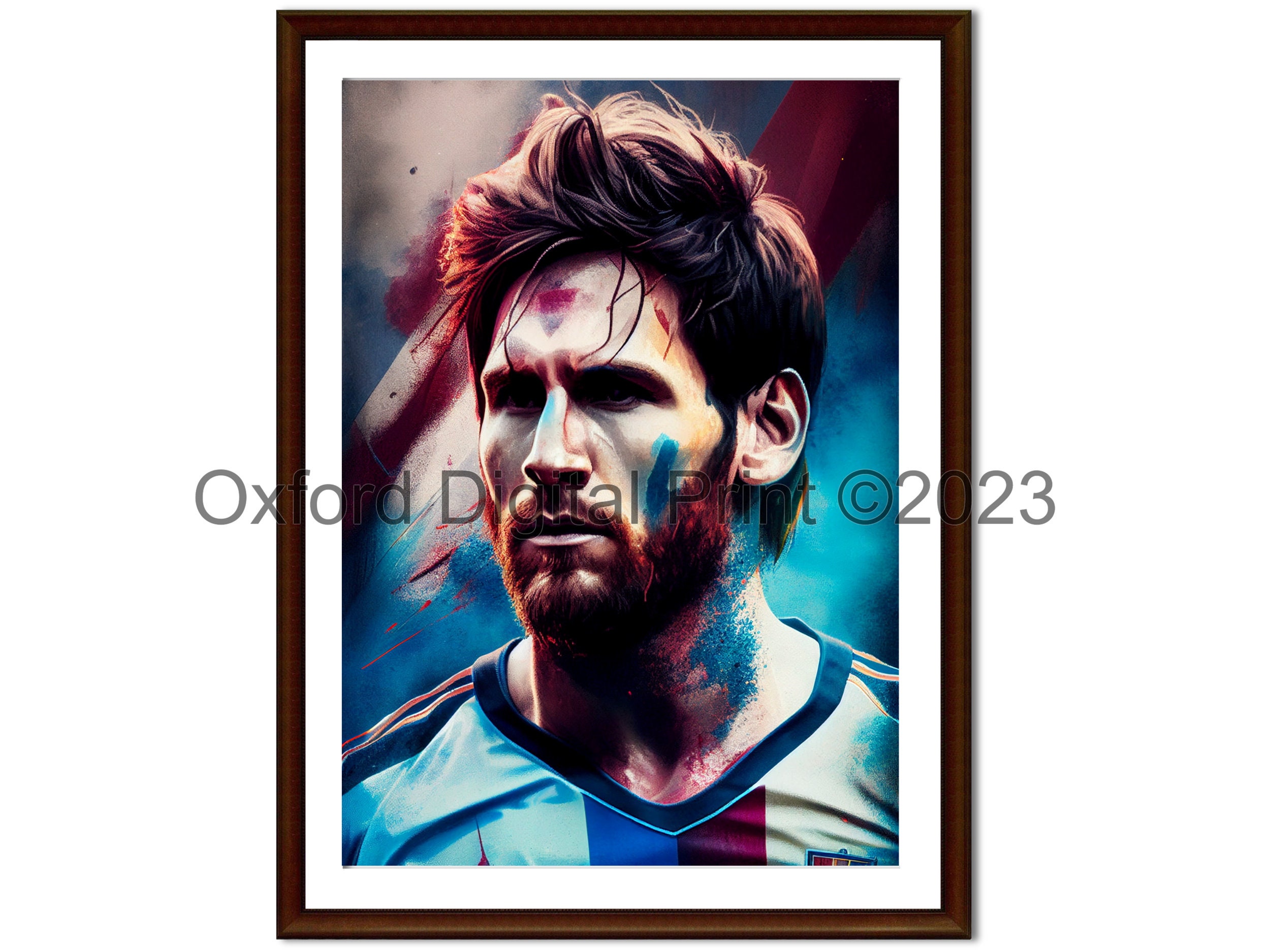 Lionel Messi Printable Pop-art Portrait Wall Art Funky Pop-art Poster ...