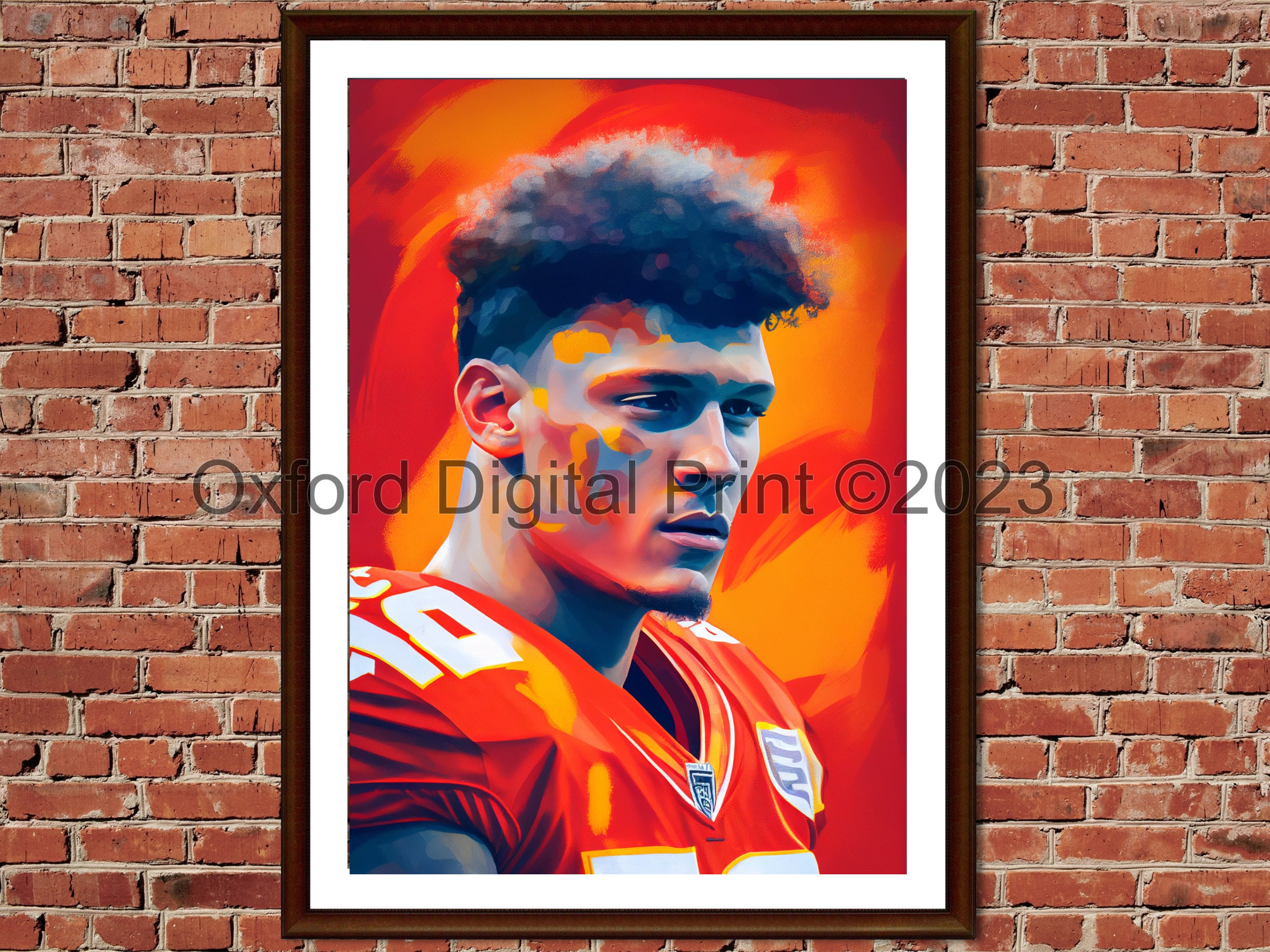 Patrick Mahomes Printable Pop-art Portrait | Wall Art | Funky Pop-art ...