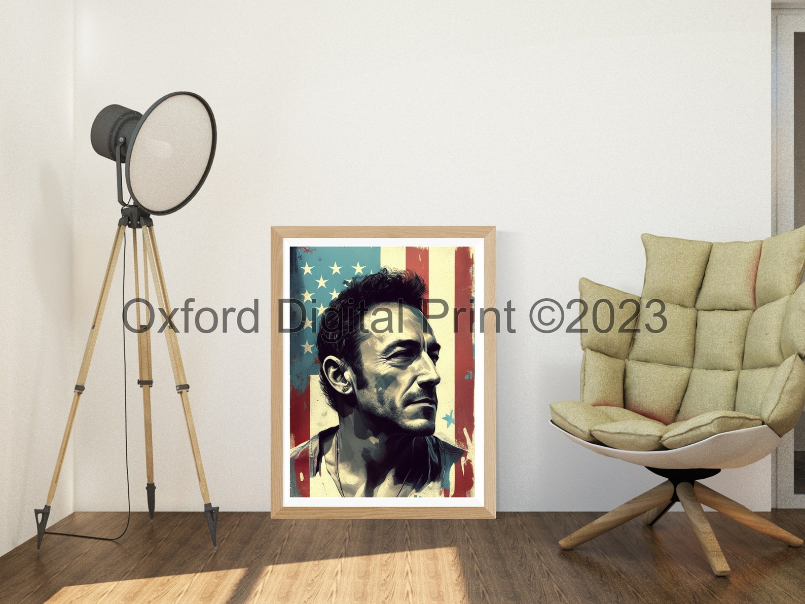 Bruce Springsteen Printable Pop-art Portrait | Wall Art | Funky Pop-art ...