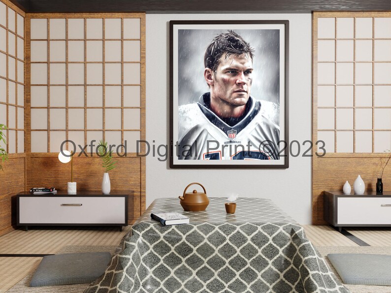 Tom Brady Printable Pop-art Portrait | Wall Art | Funky Pop-art Poster ...