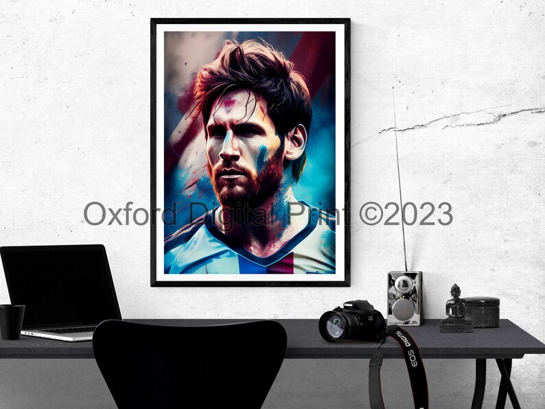Lionel Messi Printable Pop-art Portrait | Wall Art | Funky Pop-art ...