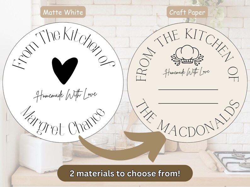 Custom Canning Labels Homemade With Love Mason Jar Personalized ...