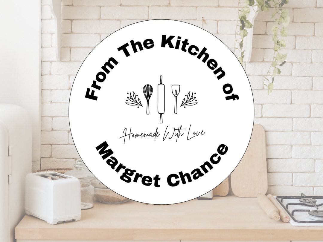 Custom Canning Labels Homemade With Love Mason Jar Personalized ...