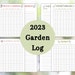 Garden Seed Starting Log Printable Seedling Organizer New - Etsy