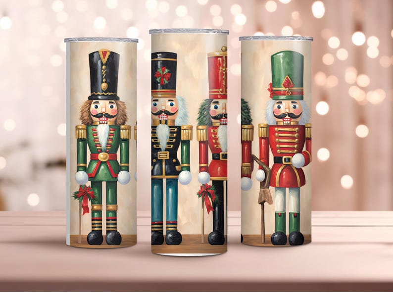 Nutcracker Christmas Tumblers, 20 Oz Sublimation Tumblers, Holiday ...