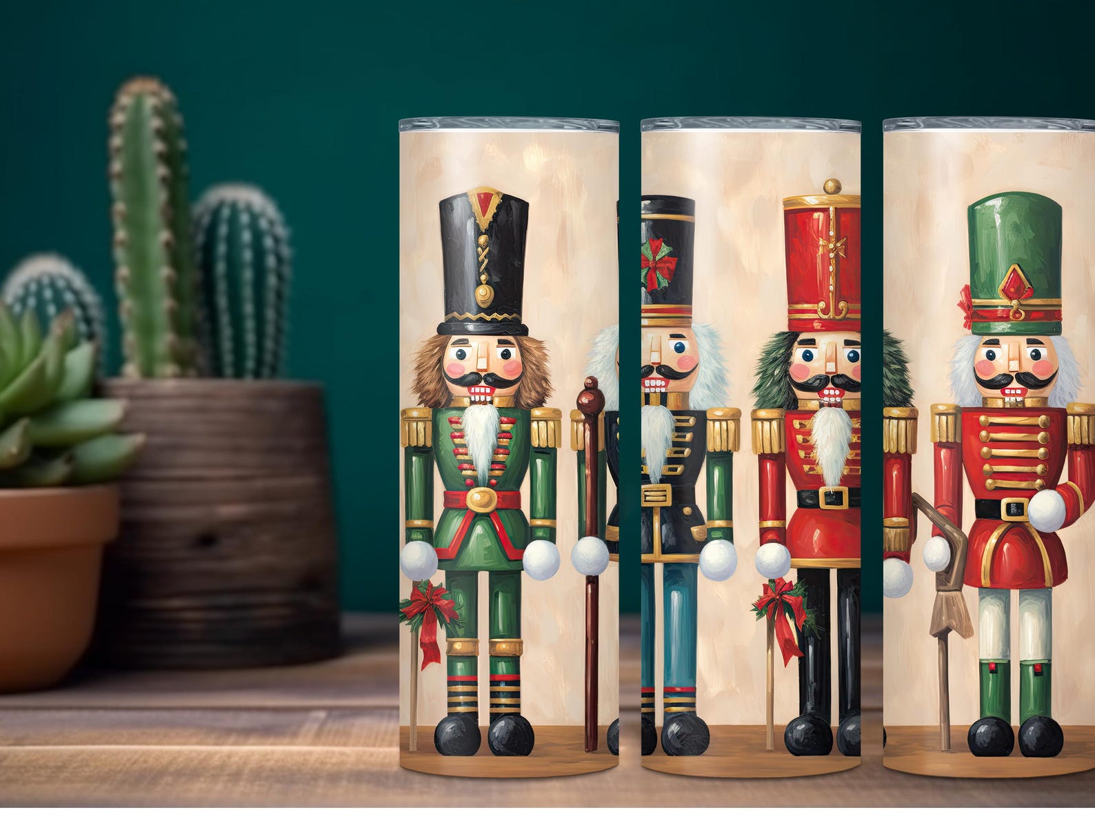 Nutcracker Christmas Tumblers, 20 Oz Sublimation Tumblers, Holiday ...