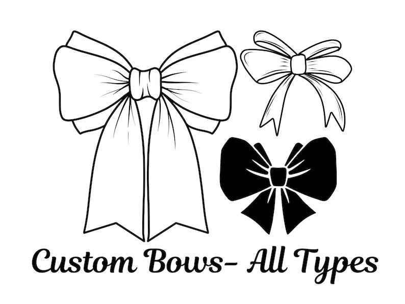 1 Customized Bow, Ribbon, Bow Topper - Make Your Own - Etsy