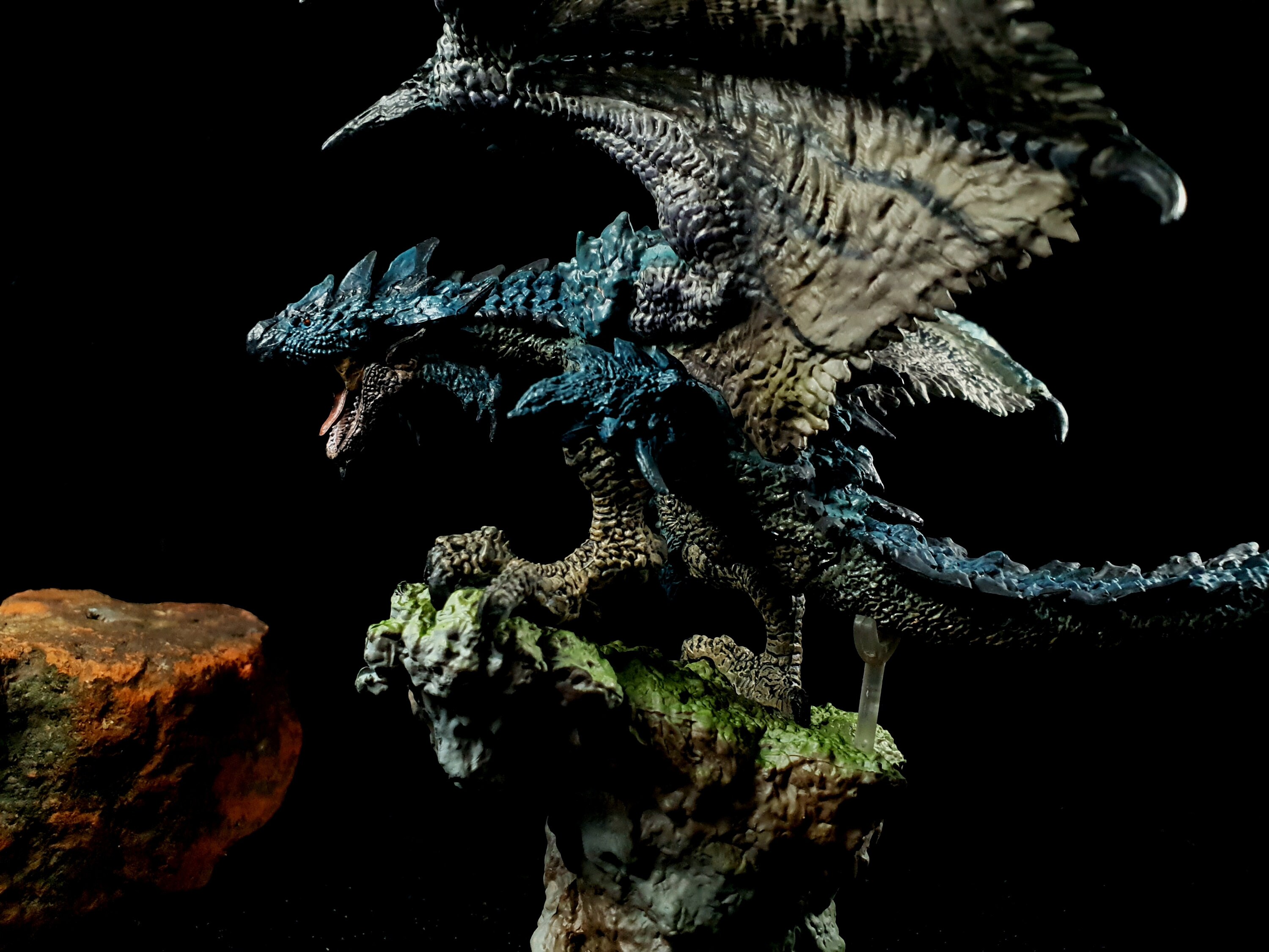 Rathalos Flying Wyvern Blue Dragon Figurine / Monster Hunter - Etsy UK