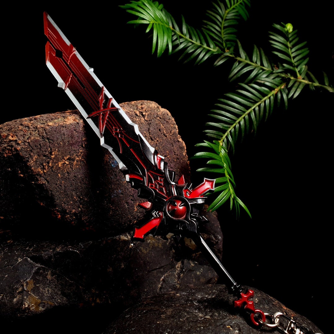 Genshin Impact Wolf's Gravestone Keychain / Claymore Weapon Keyring ...