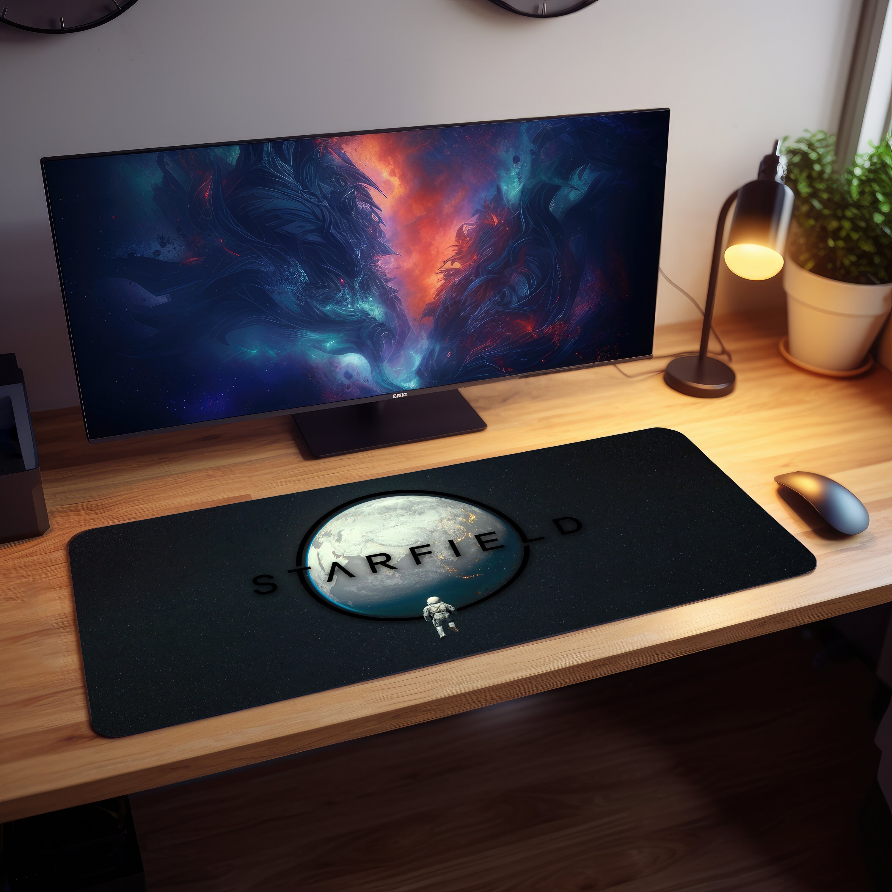 Starfield Gaming Mouse Pad, Starfield Inspired Gaming Keyboard Mat ...