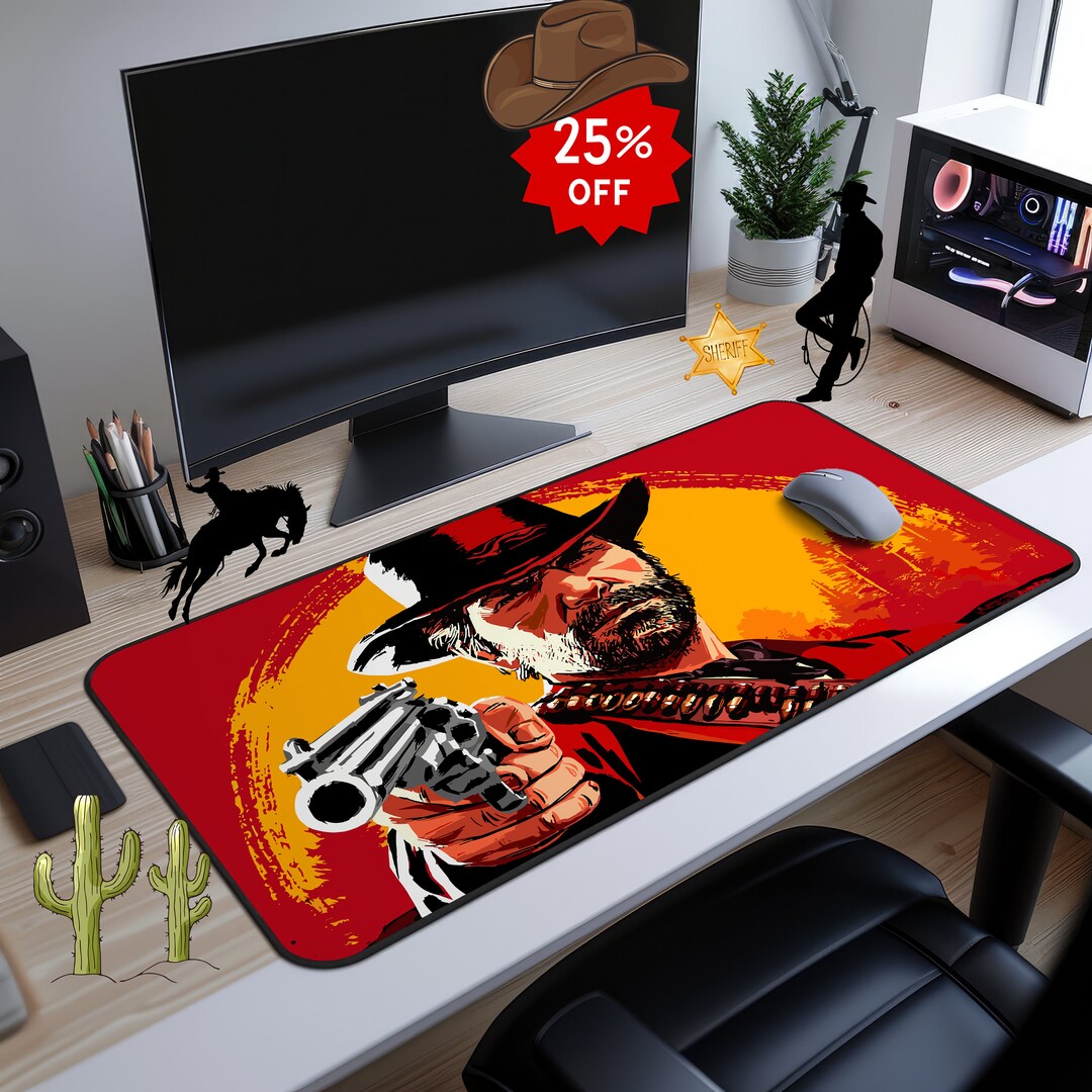 Red Dead Redemption2, Gaming Mouse Pad, Rdr2, Desk Accessories ...