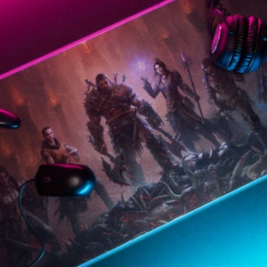 Diablo 4 Gaming Desk Mat Diablo All Character Diablo 4 Mouse - Etsy