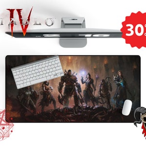 Diablo 4 Gaming Desk Mat Diablo All Character Diablo 4 Mouse - Etsy
