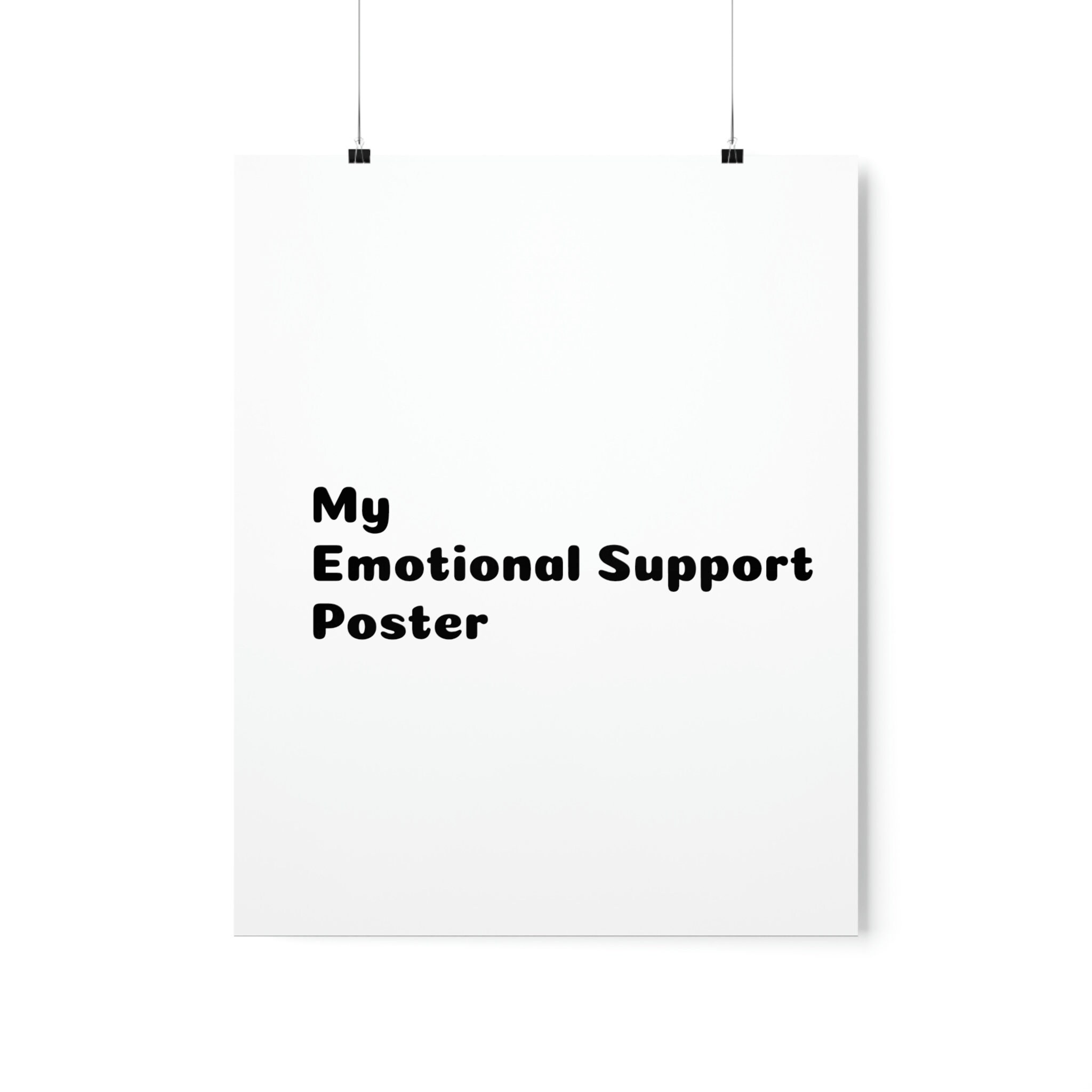 Emotional Support Poster Aesthetic Quote Poster Motivational - Etsy