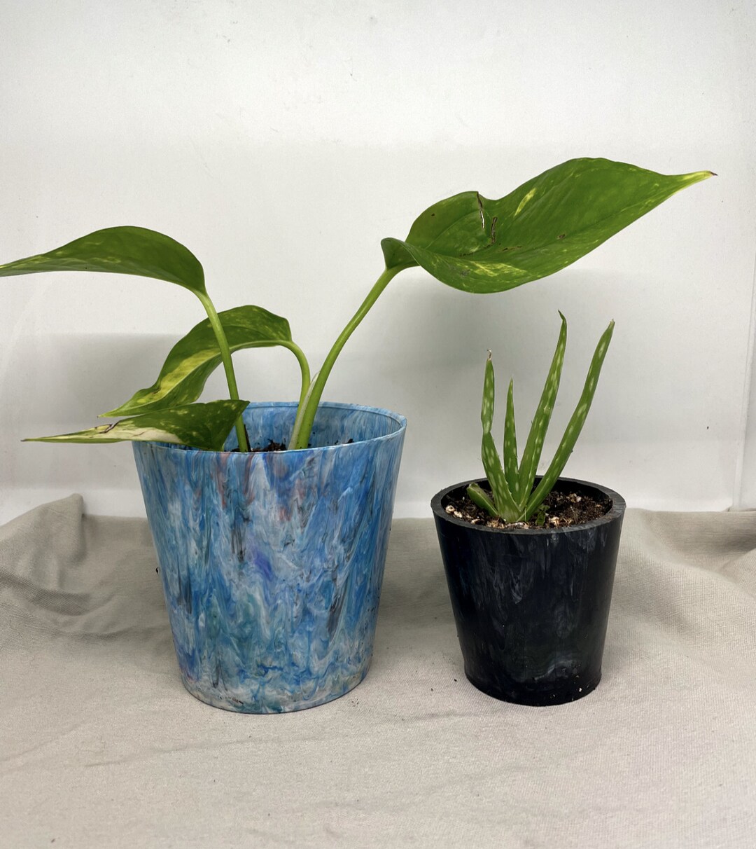 Pressed Pot--- 4 Inch 100% Recycled Plastic Pot - Etsy