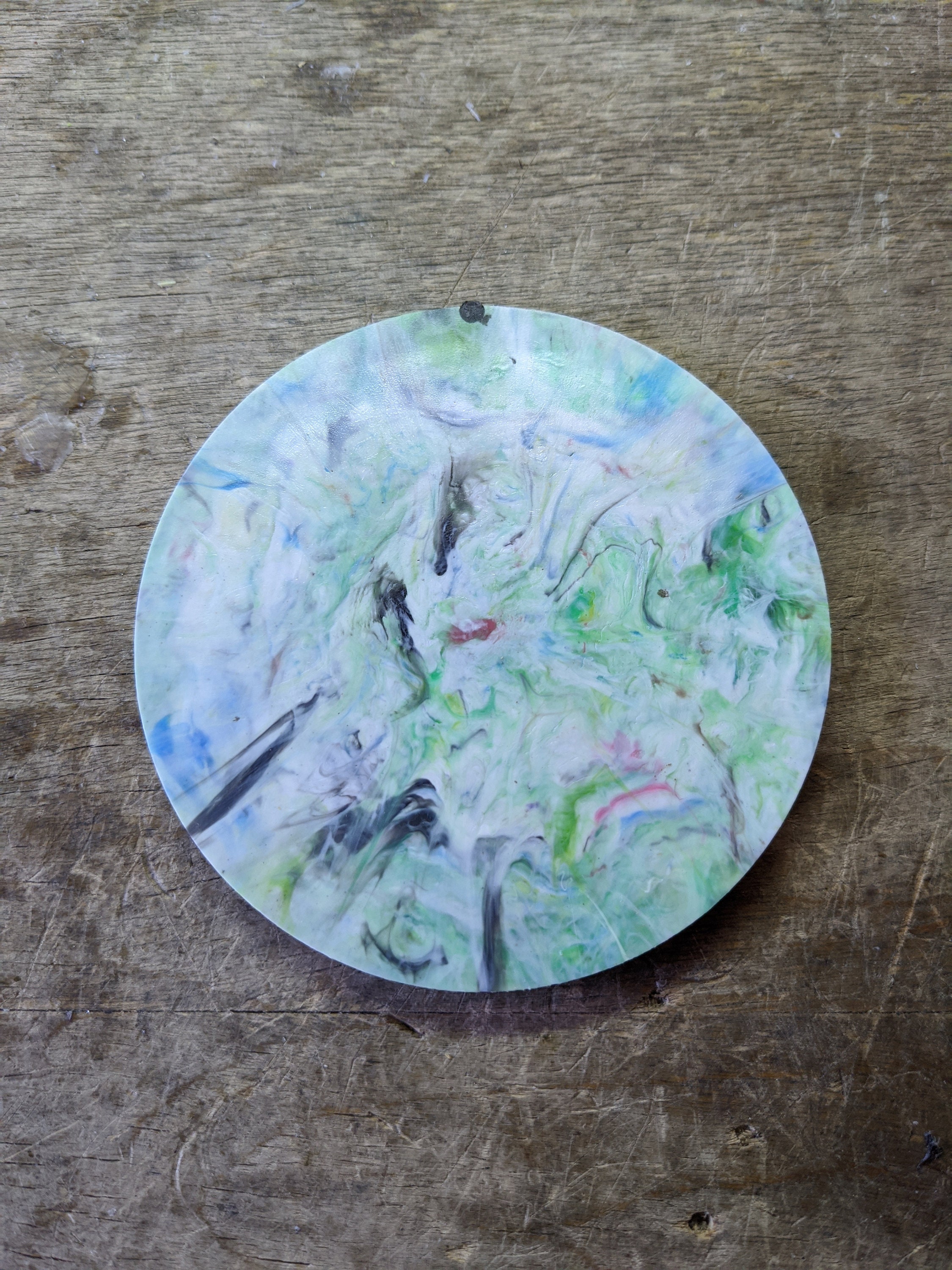 Art Tiles/coasters (circle) -- Handmade 100% Recycled Plastic - Etsy