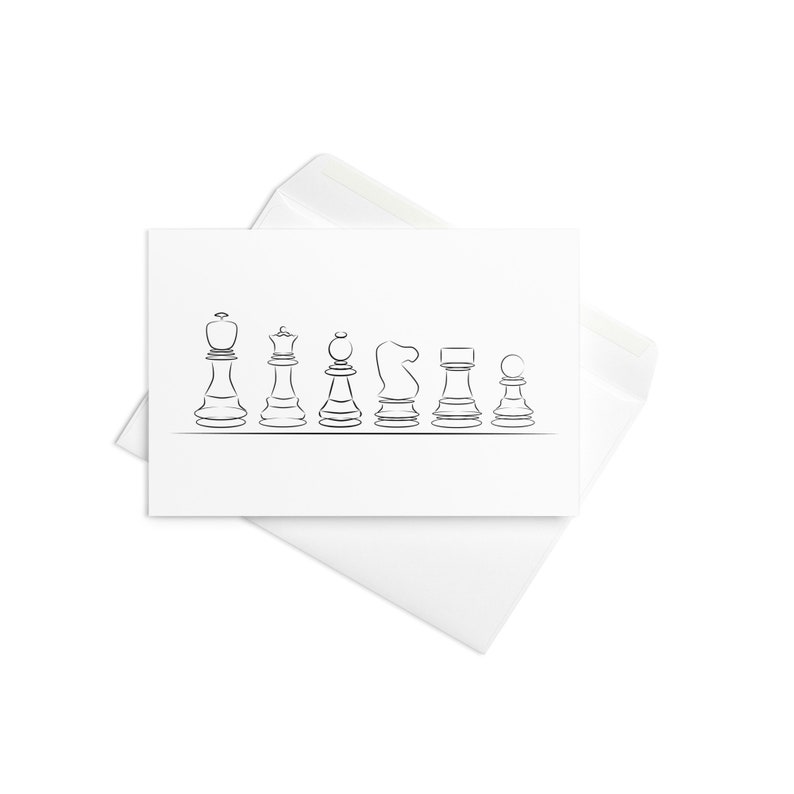 Greeting Card Chess Set Blank - Etsy