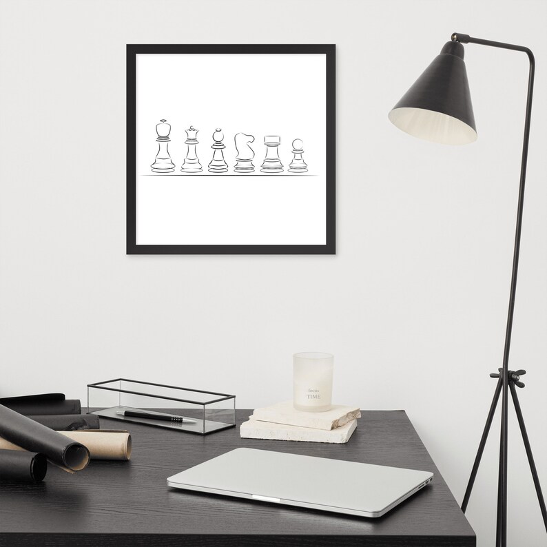 Framed Chess Set Picture - Etsy
