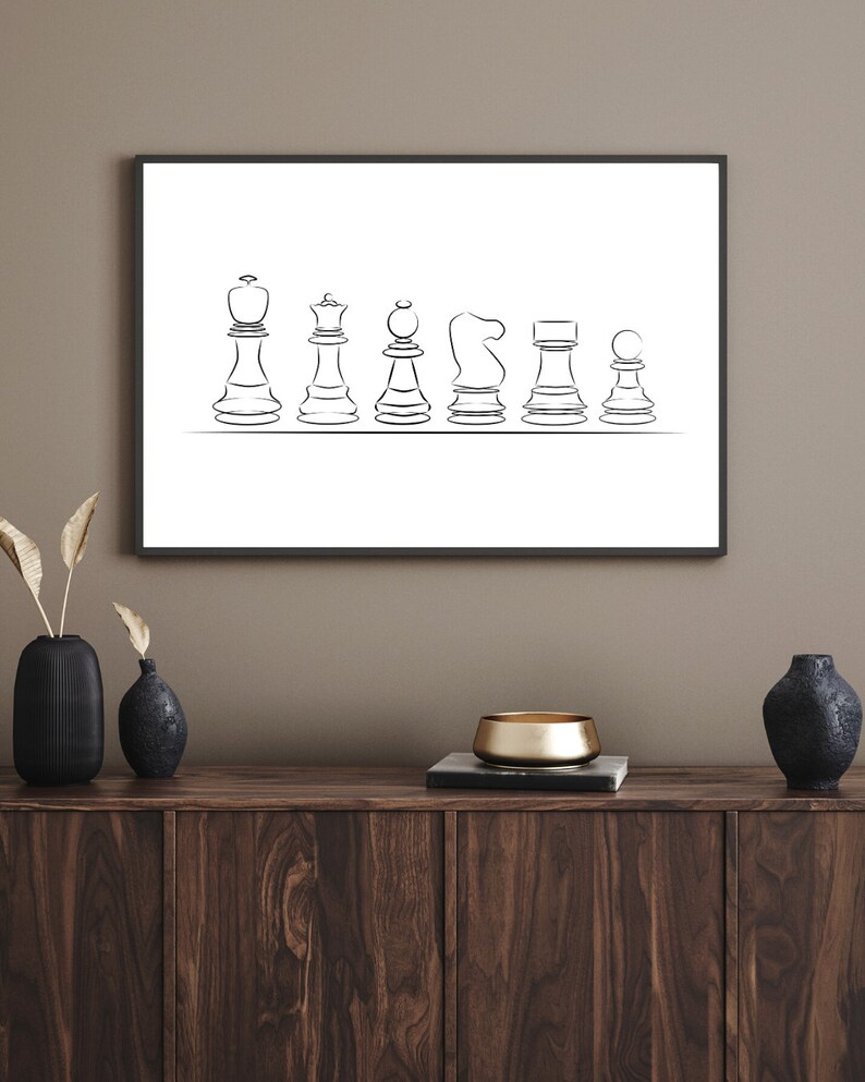 Framed | Chess Set | Picture - Etsy