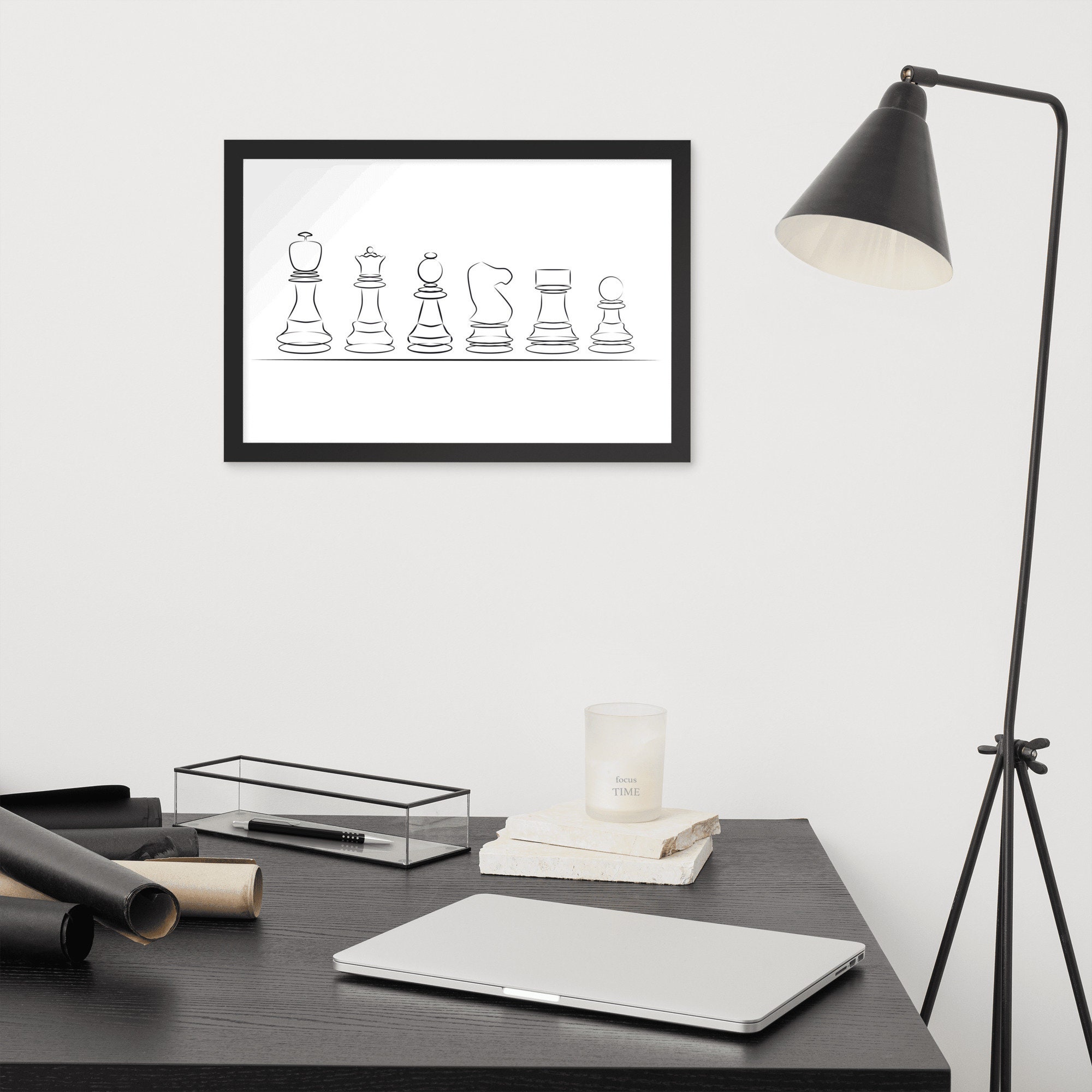 Framed Chess Set Picture - Etsy