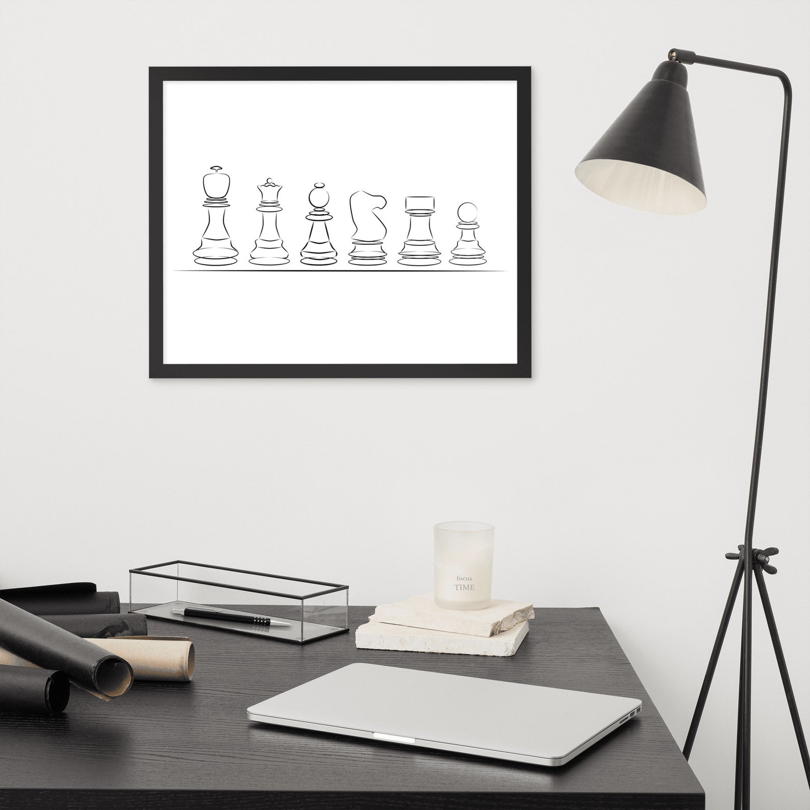 Framed Chess Set Picture - Etsy