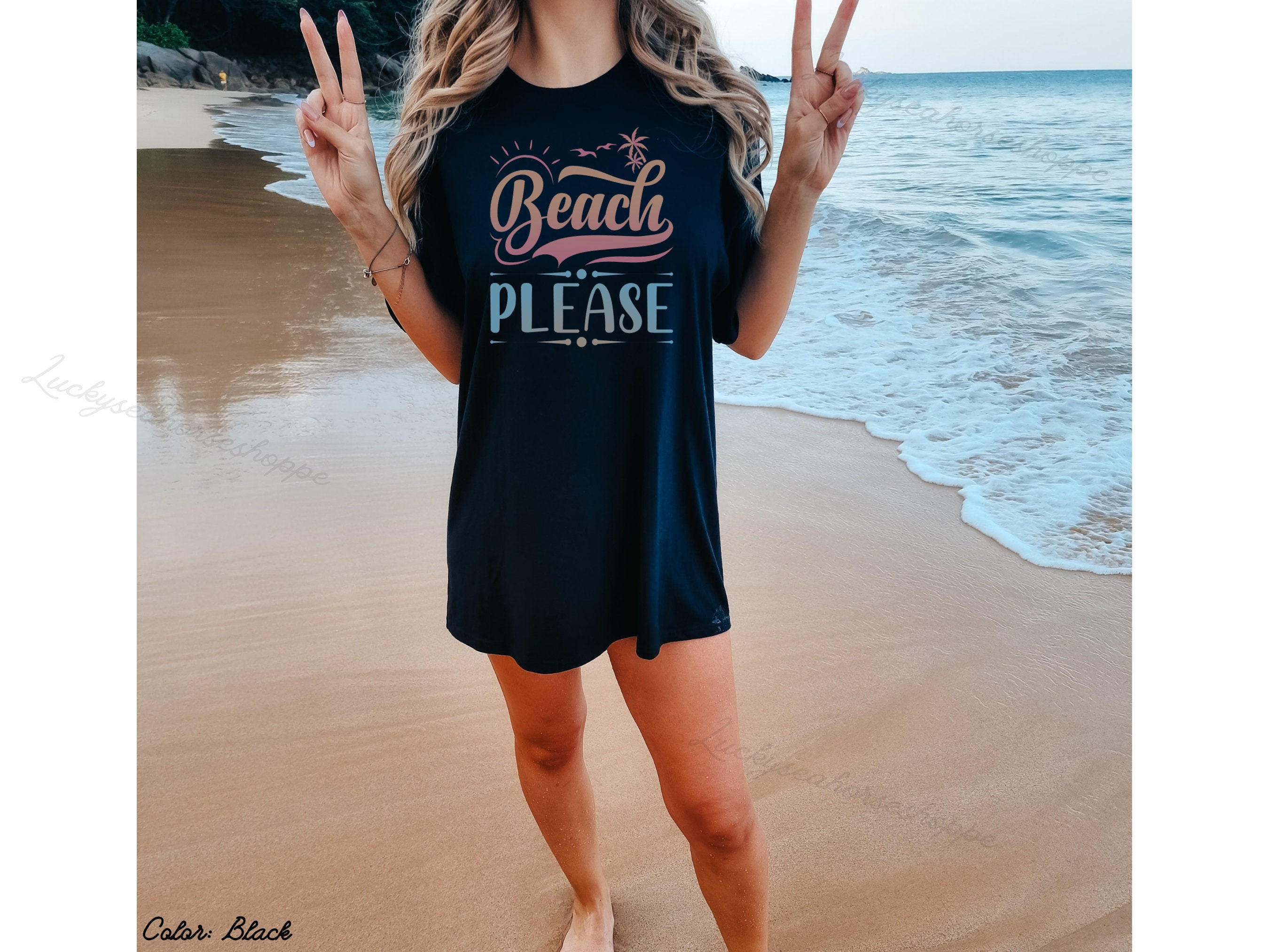 Summer Beach Shirt, Beach Please Shirt, Beach Tee, Beach Summer Shirt ...