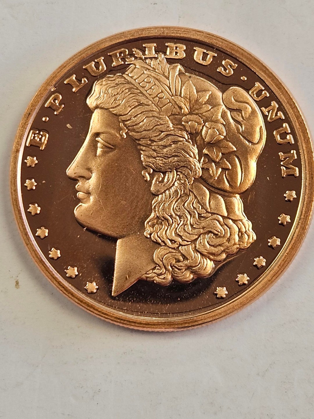 1 Ounce Copper Round .999-morgan Dollar Bullion-pure Copper - Etsy