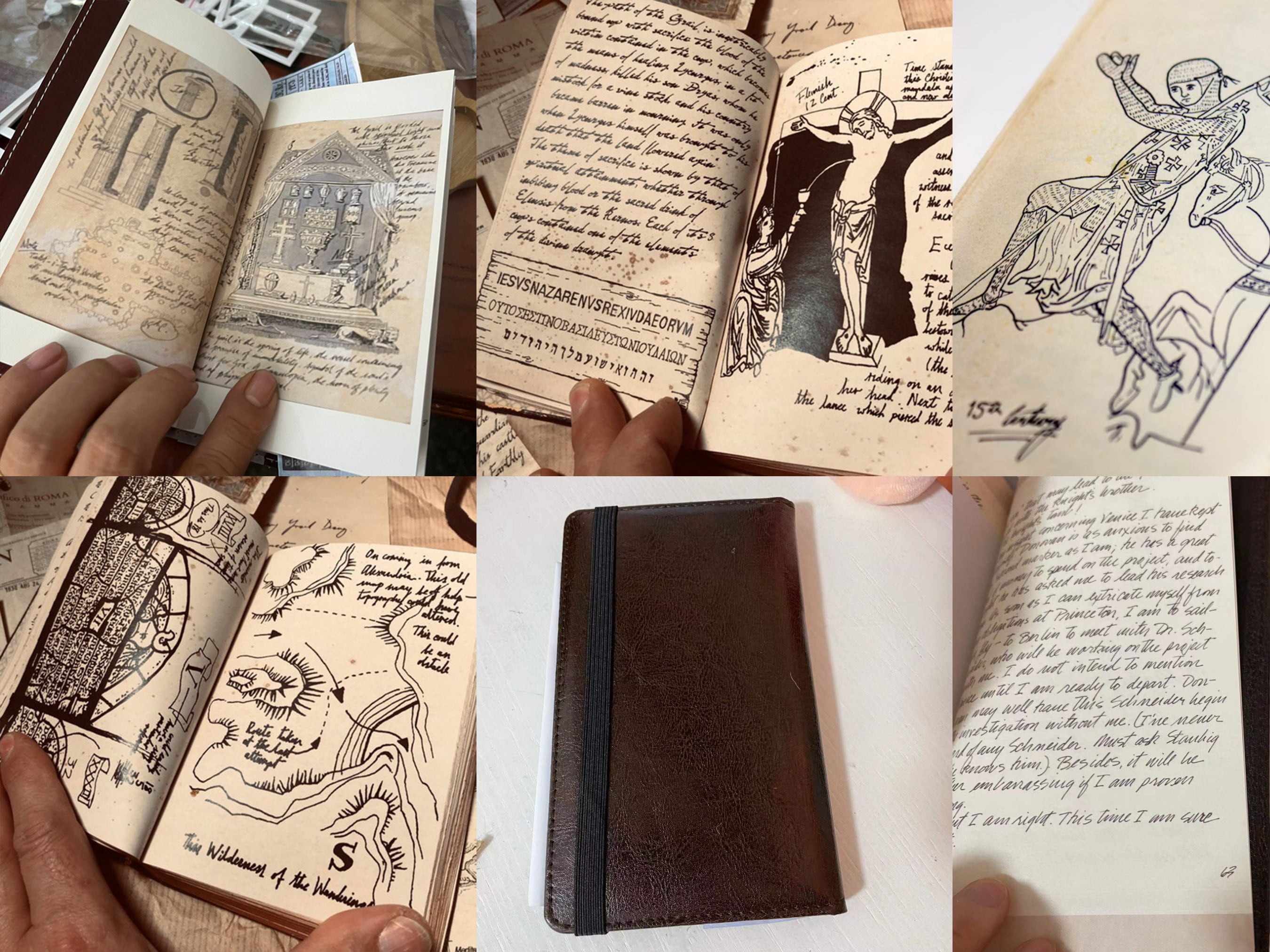 Indiana-jones Grail Diary Prop Diary With Hiddenprecious Deposits Avid ...