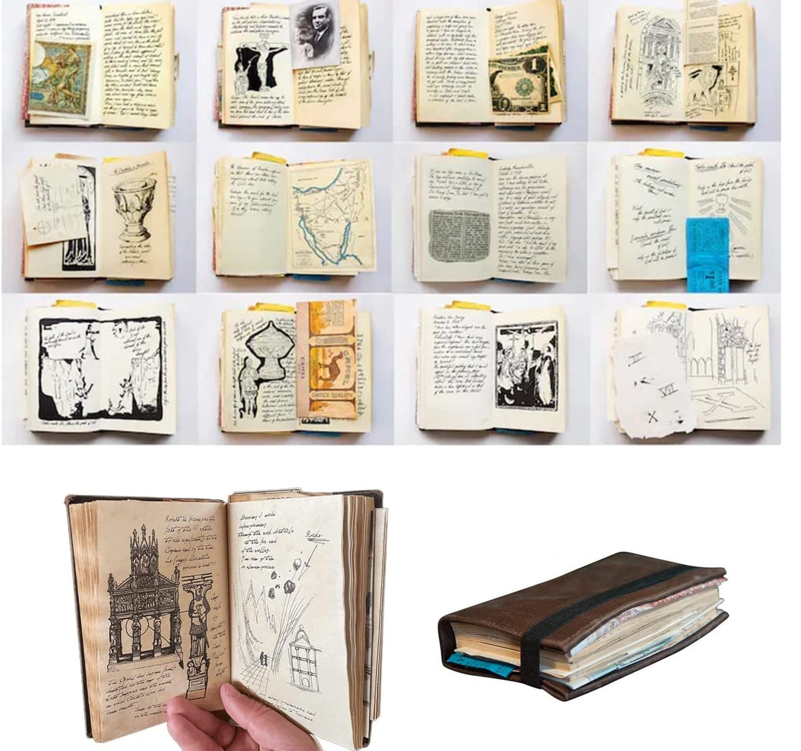 Indiana-jones Grail Diary Prop Diary With Hiddenprecious Deposits Avid ...