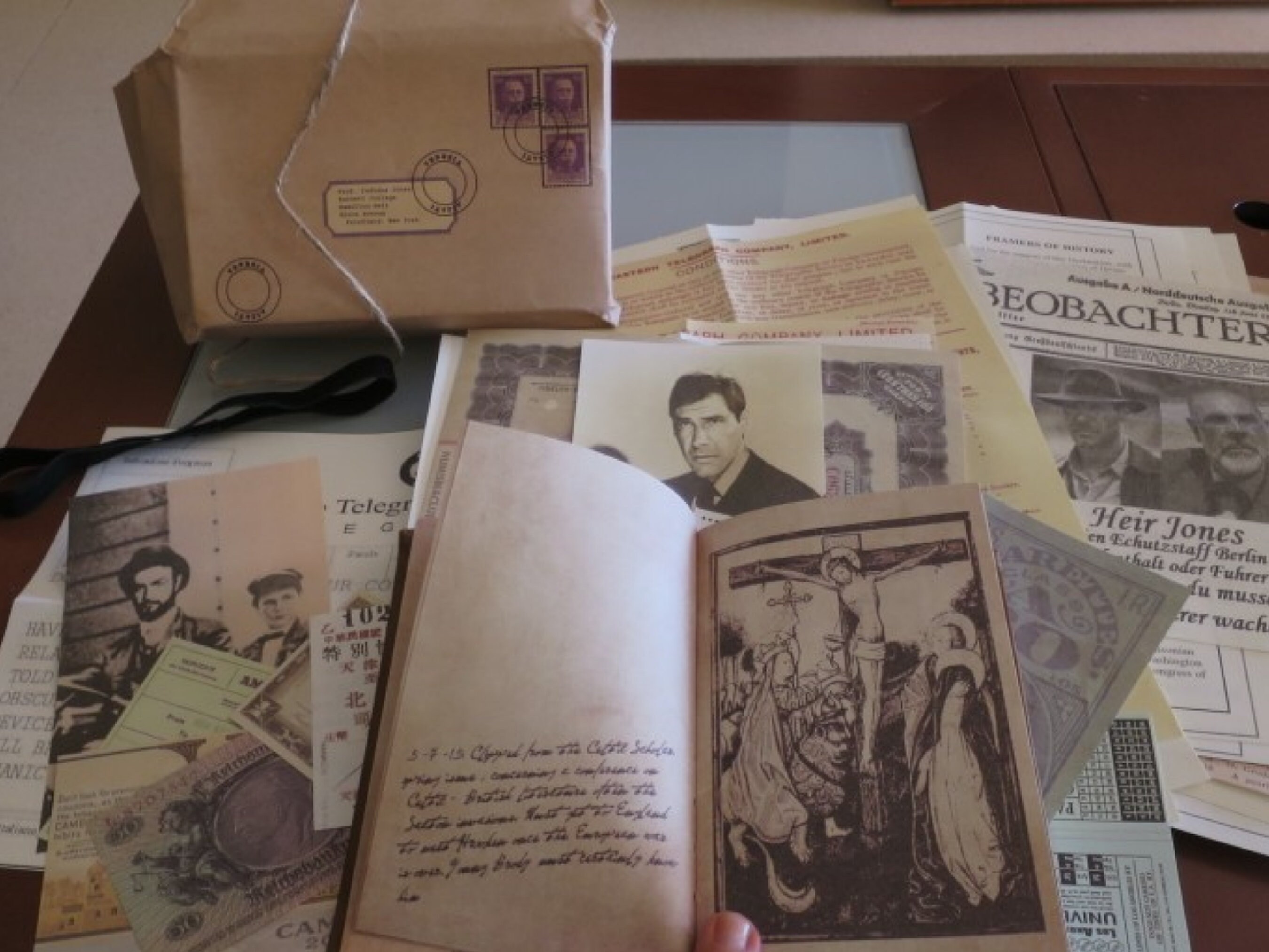 Indiana-jones Grail Diary Prop Diary With Hiddenprecious Deposits Avid ...