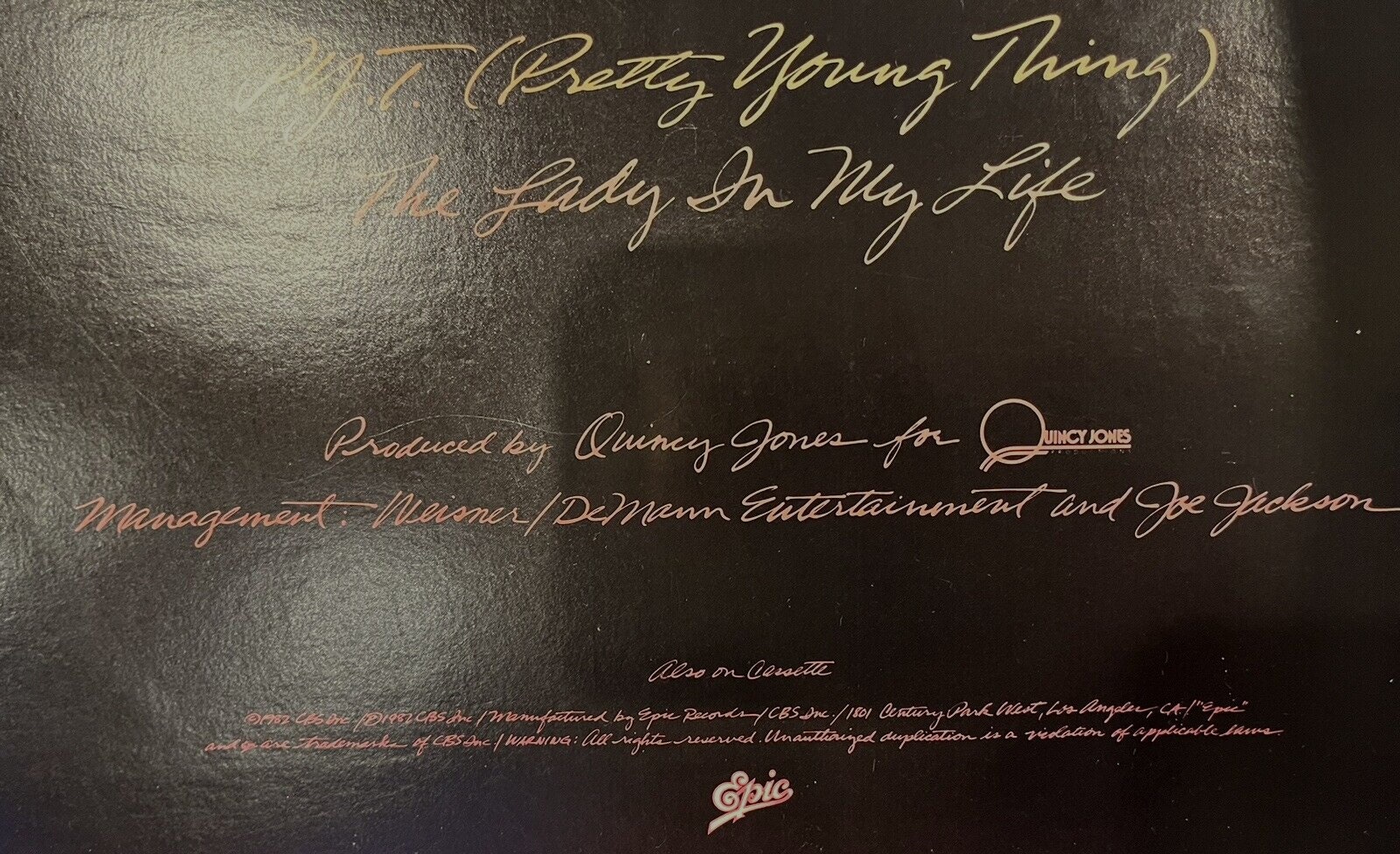 Michael Jackson Thriller Original Vinyl 1st Print 1982 Rare Mj Missing ...