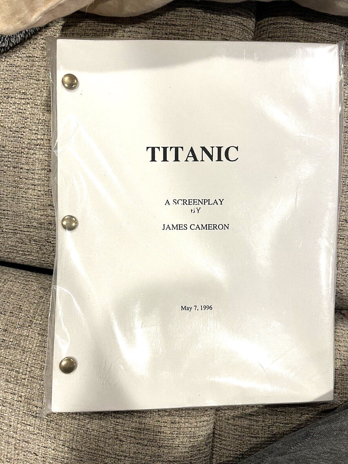Titanic Original Screenplay Script Manuscript May 7 1996 - Etsy