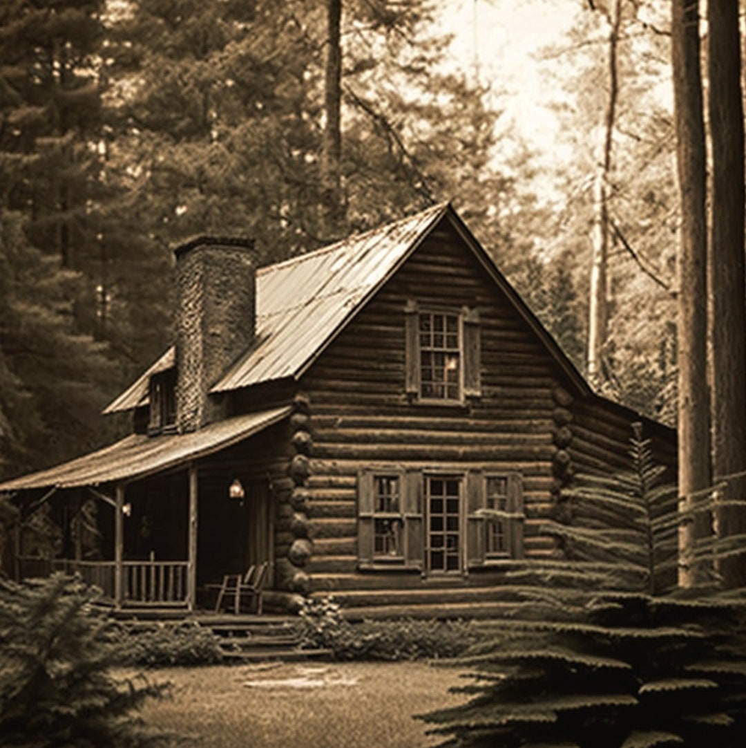 Cozy Rustic Log Cabin in the Middle of the Woods Picture - Etsy