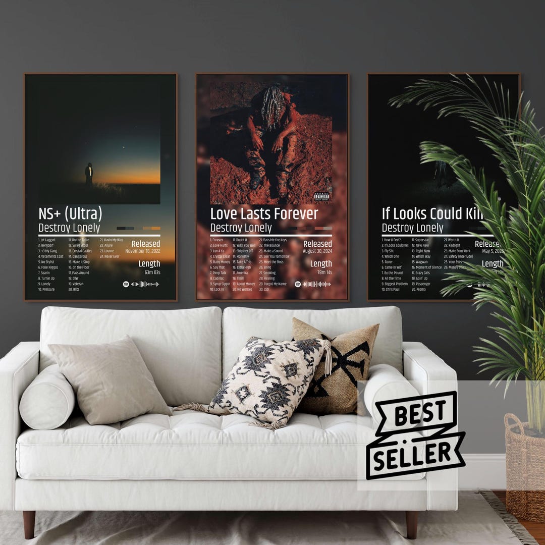 Kit Destroy Lonely Posters Opium Room Decor Gift Opium Boyfriend Gift ...