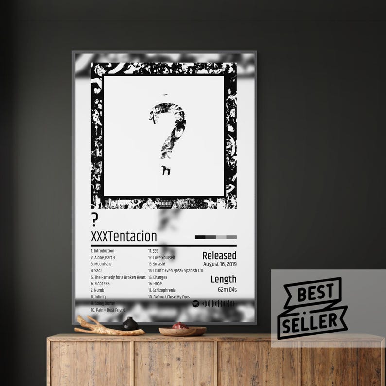 Album Xxxtentacion ? Album Cover Poster Xxxtentacion Fan Gift Hiphop ...