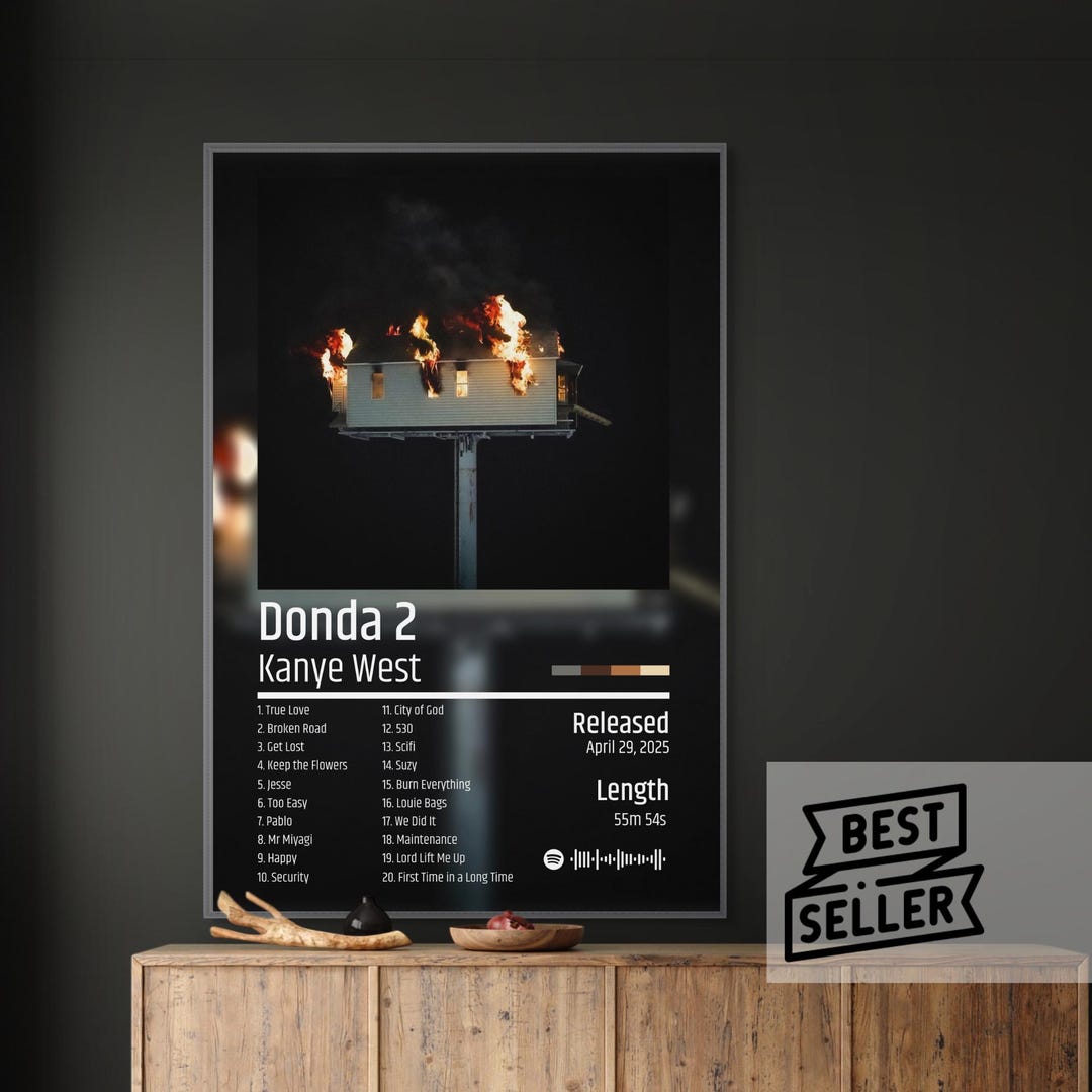 Donda 2 Kanye West Album Cover Poster Kanye West New Album Donda Ye ...